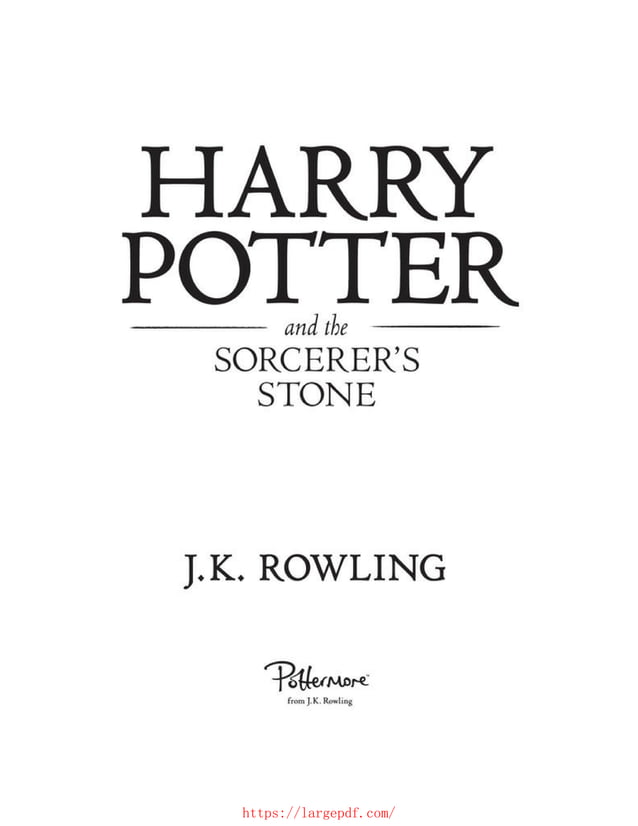 Harry potter and the sorcerer's stone | PDF