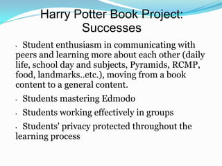 Harry potter book project | PPTX