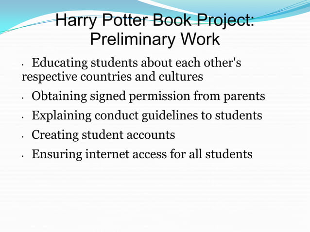 Harry potter book project | PPT