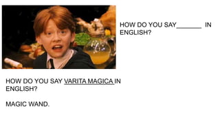 Harry potter classroom structures | PPTX