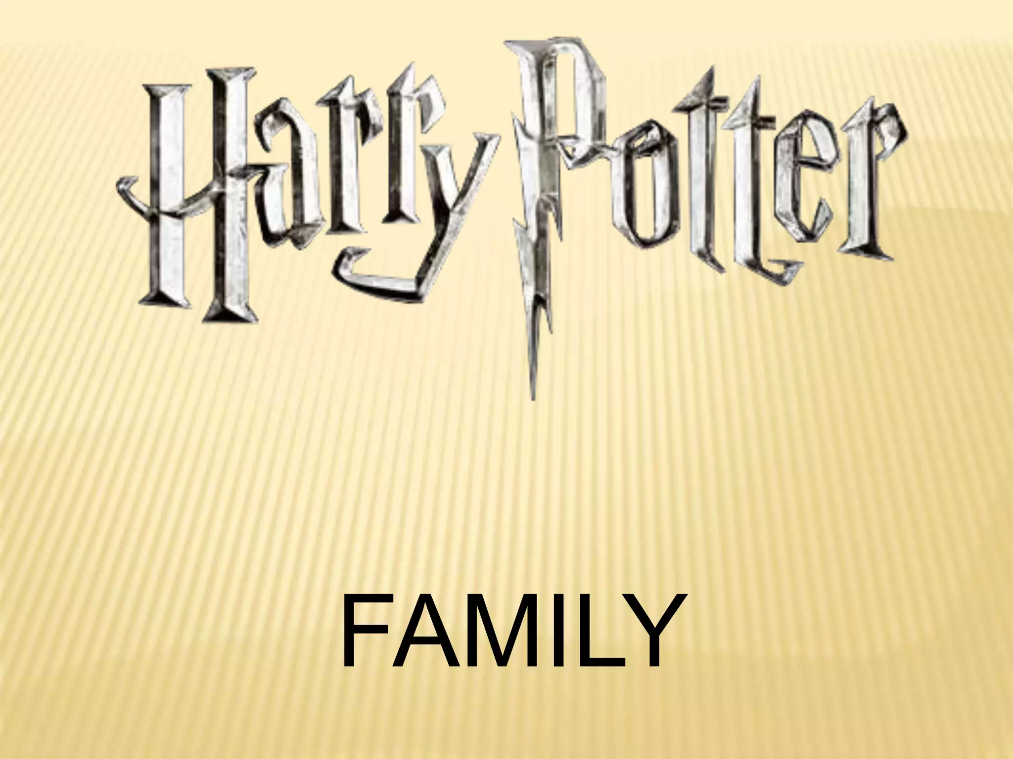 Harry potter family year 2 (reformed) | PPTX