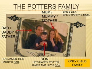 Harry potter family year 2 (reformed) | PPTX