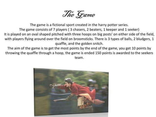 HARRY POTTER LEARNS QUIDDITCH.pptx | Fiction | Books and Literature