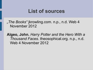 Harry potter and Monomyth | PPT