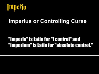 Harry potter spells | PPTX