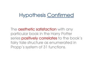 Folktale Structure as the Key to the Success of the Harry Potter Series ...
