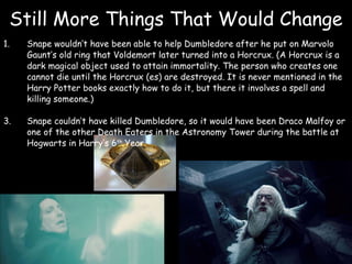 Harry potter what if's | PPT