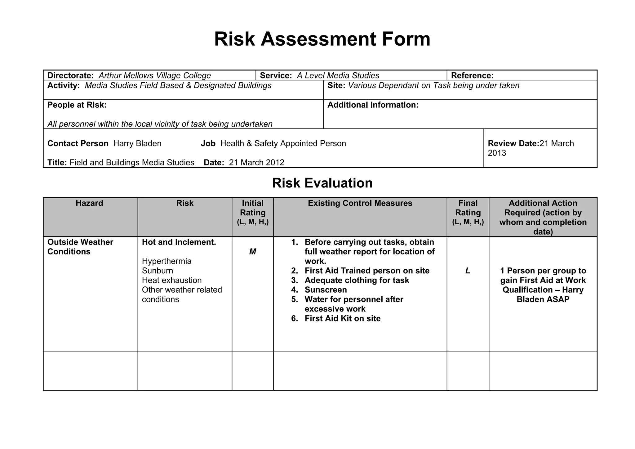 Harry ra media | DOC