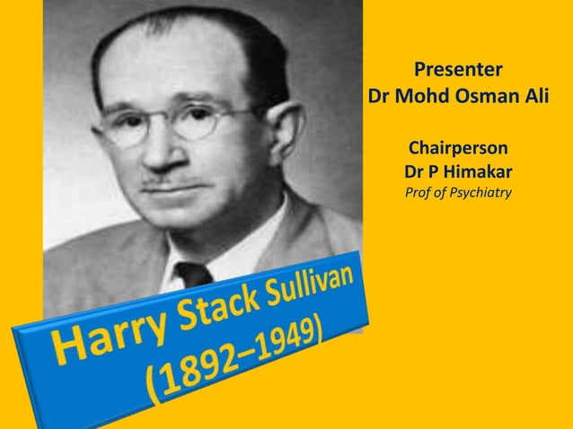 Harrystack sullivan dr mo ali | PPSX