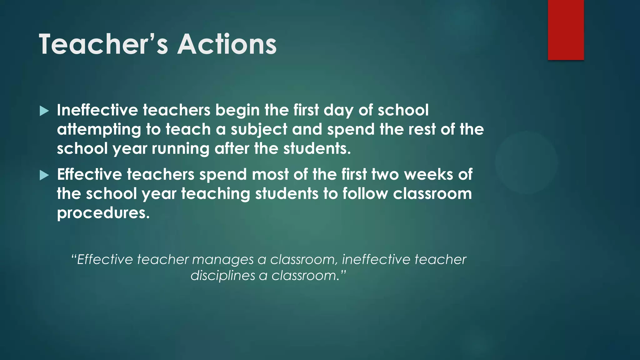 Harry Wong Classroom Management | PPTX