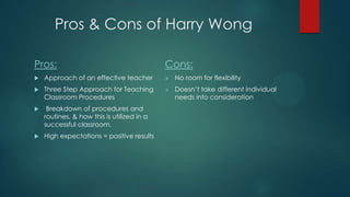 Harry Wong Classroom Management | PPTX