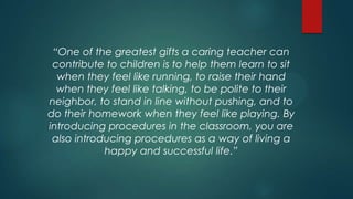 Harry Wong Classroom Management | PPTX