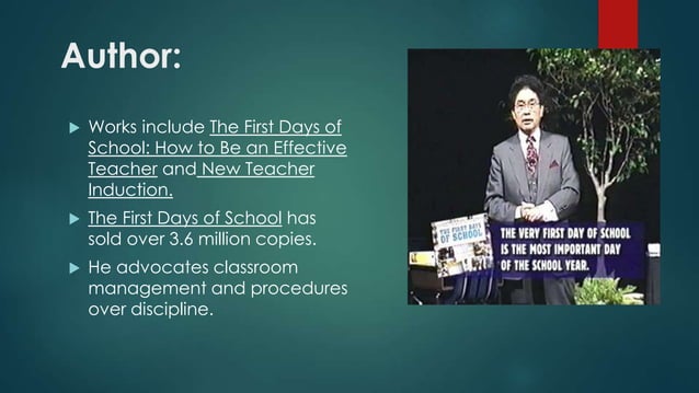 Harry Wong Classroom Management | PPTX | Professional School ...