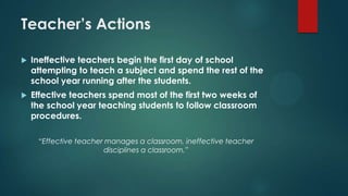 Harry Wong Classroom Management | PPTX