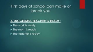 Harry Wong Classroom Management | PPTX