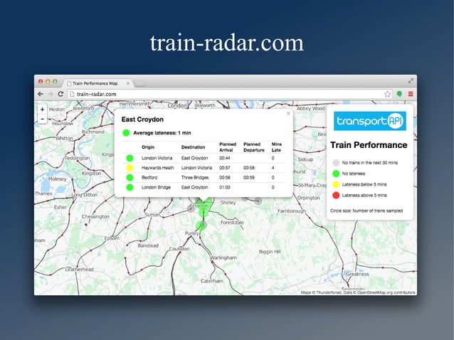 Exploring UK Bus And Train Data With TransportAPI | PPT