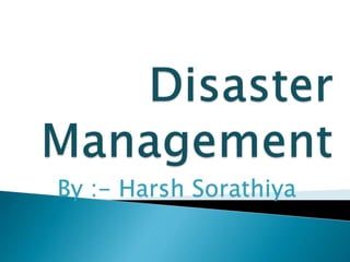 Disaster Mangement For Class IX, CBSE Based | PPTX