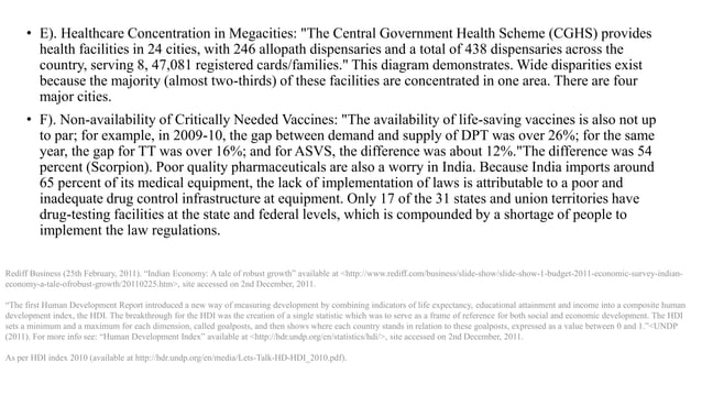 Health infrastructure in India and need for its Development | PPTX