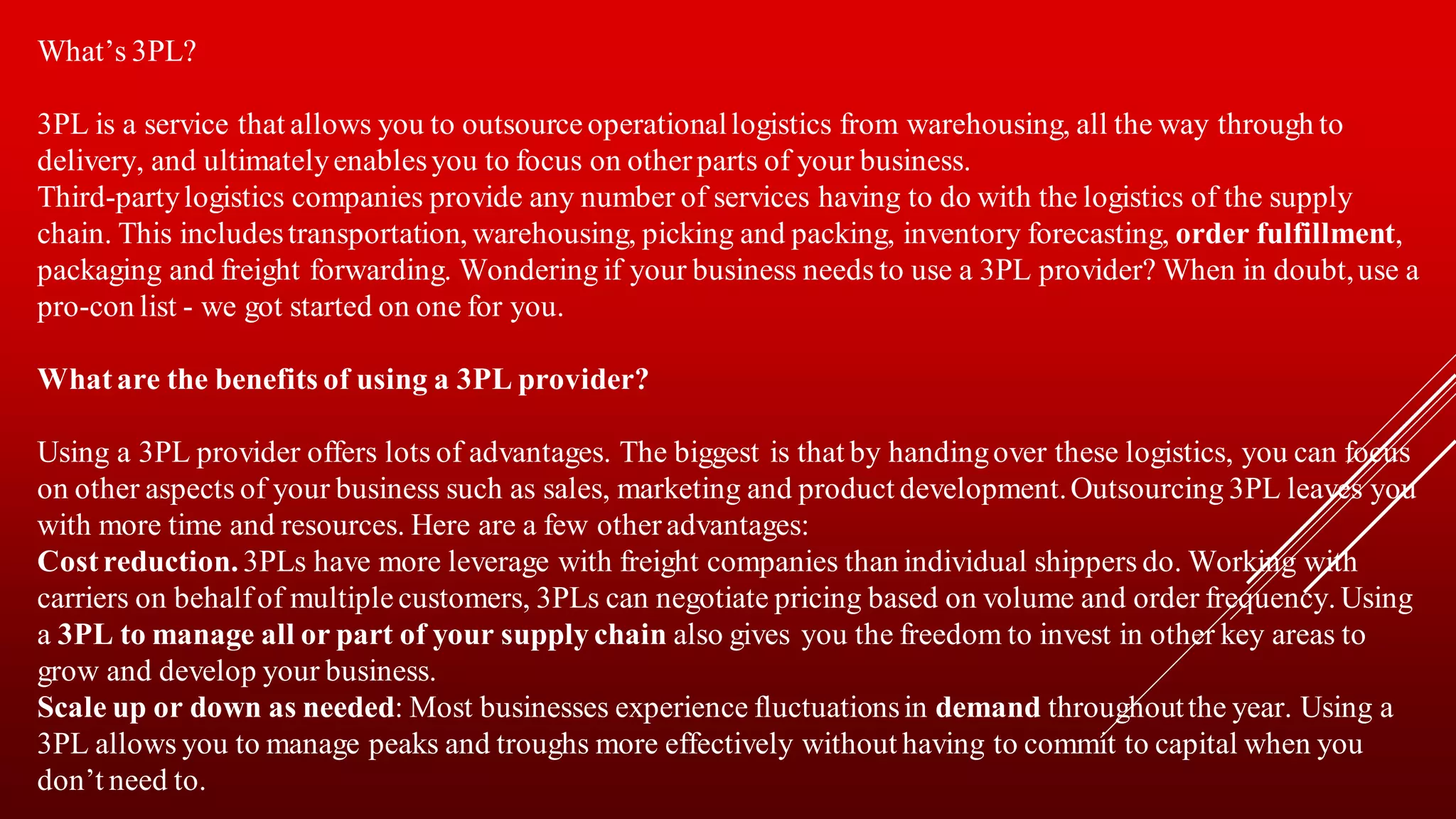 Third Party Logistics | PPT