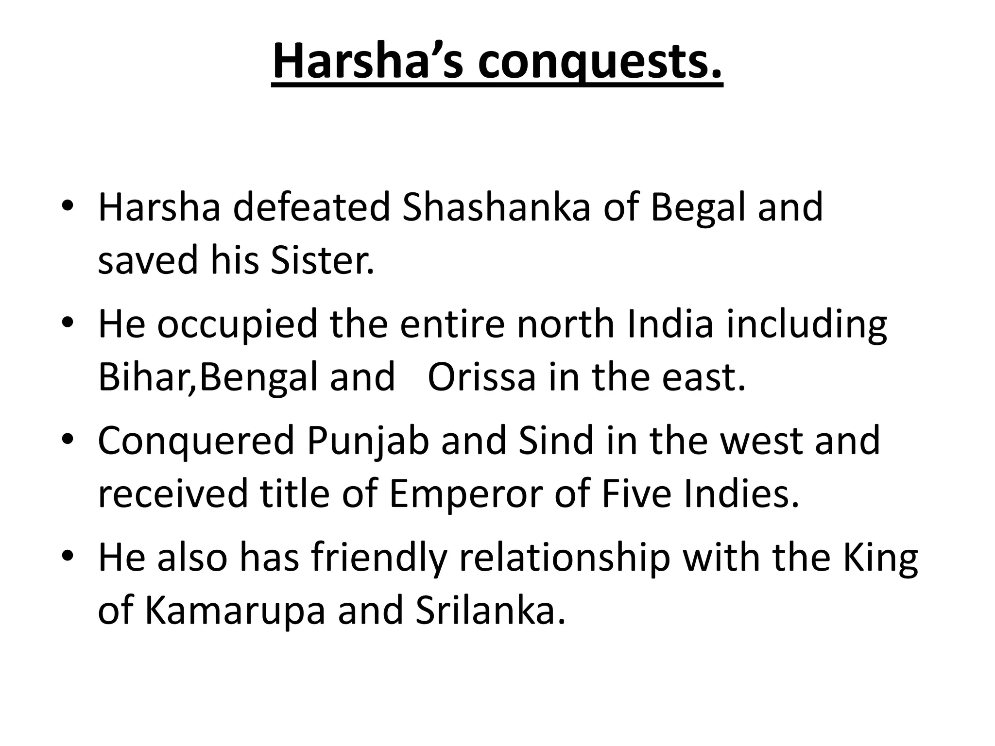 Harsha Vardhana | PPTX