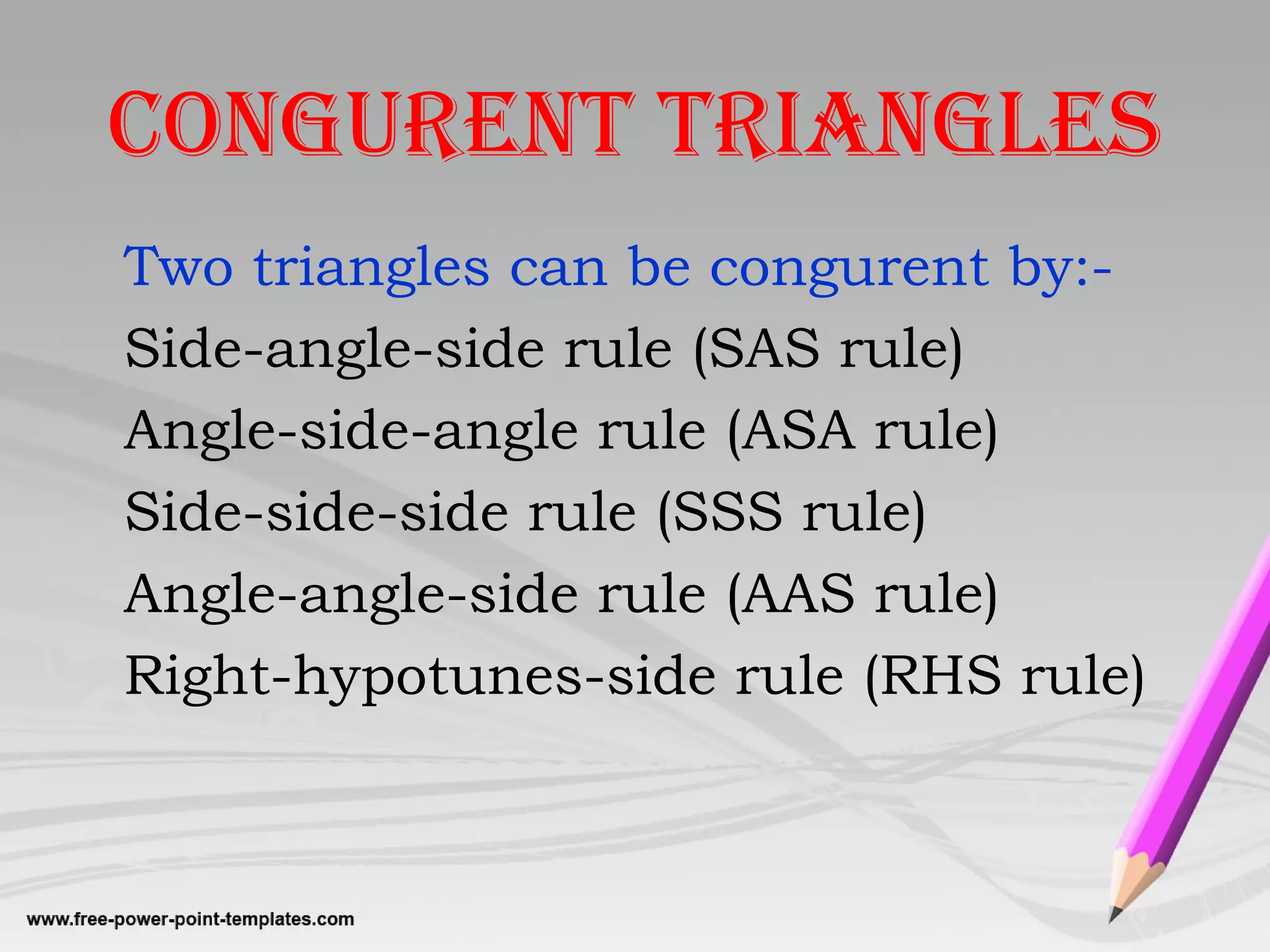 triangle and its properties | PPT