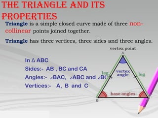 triangle and its properties | PPT