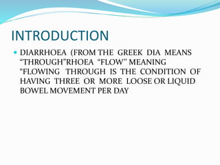 diarrhoea DEF | PPTX