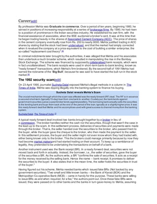 Harshad mehta | DOCX