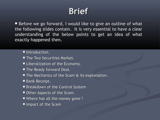 Harshad mehta scam | PPT