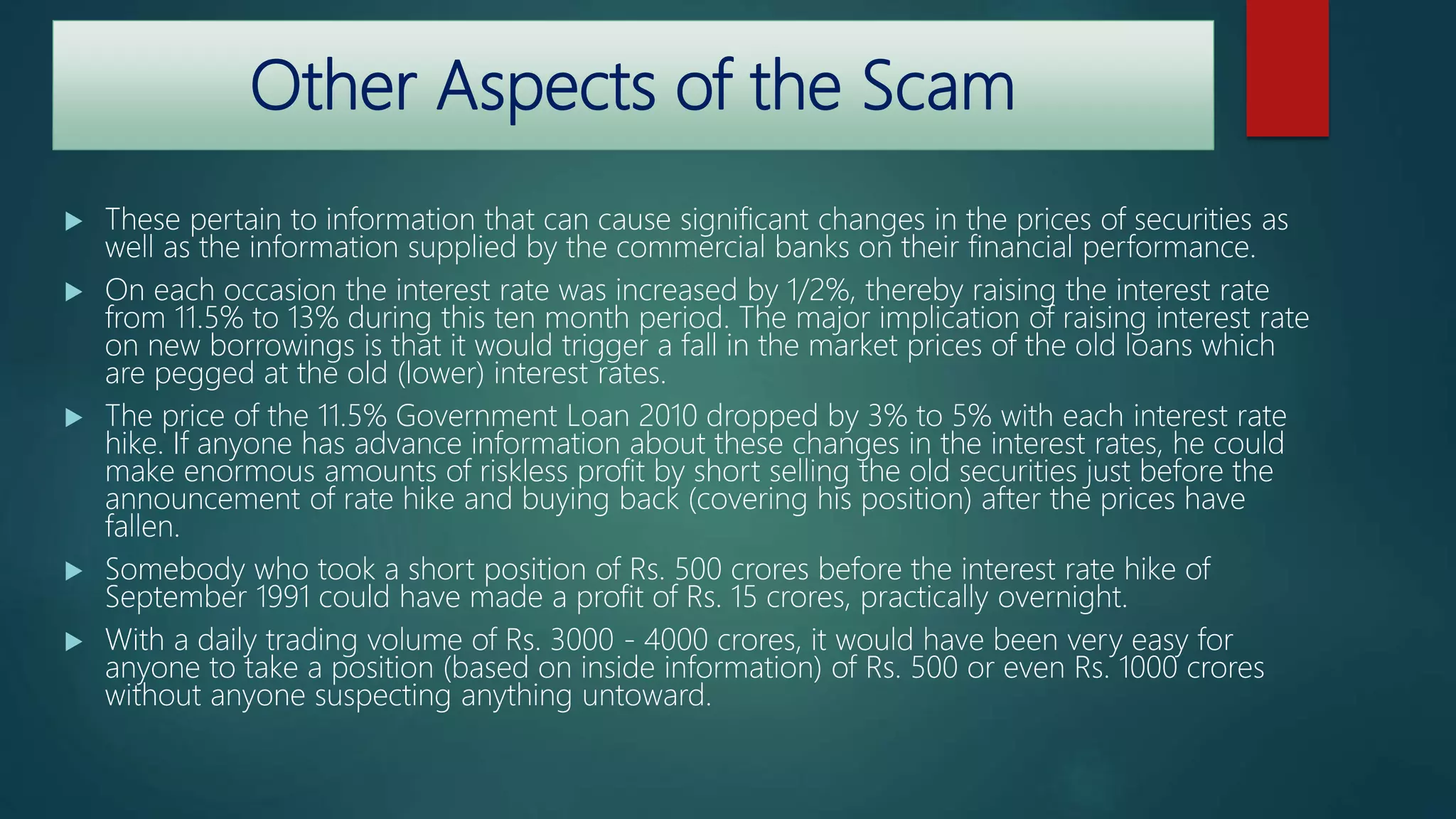 Harshad Mehta Scam | PPTX