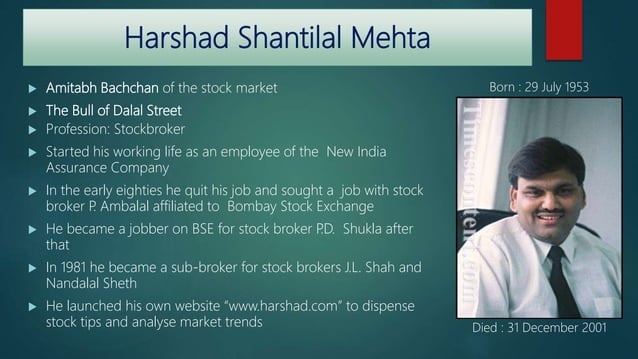 Harshad Mehta Scam | PPTX