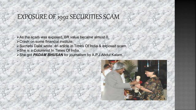 Harshad mehta scam | PPT