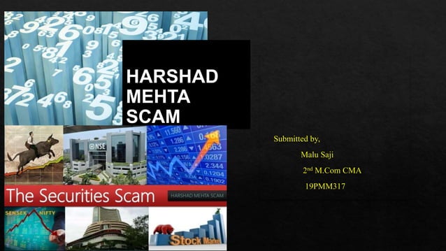 Harshad mehta scam | PPTX
