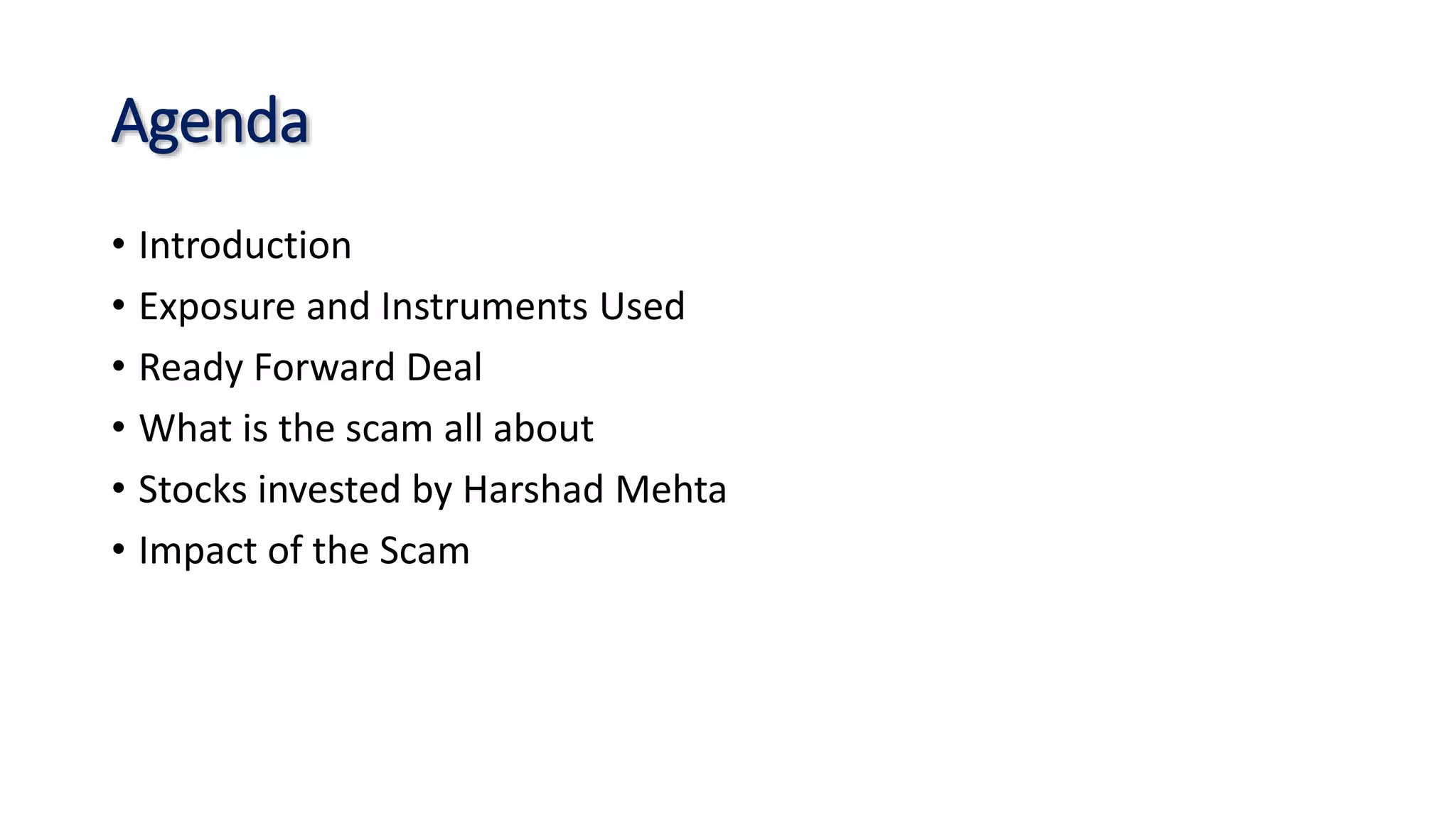 Harshad mehta scam | PPTX