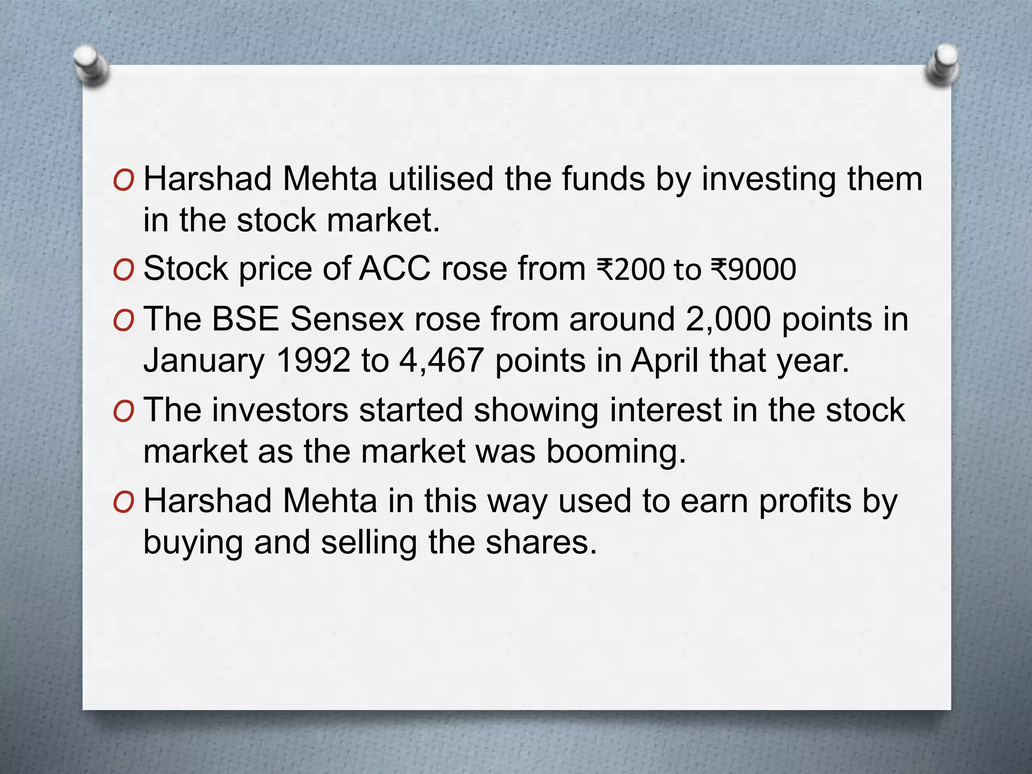 Harshad mehta scam (1992) | PPTX