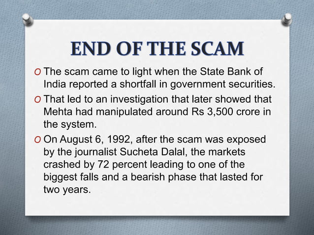 Harshad mehta scam (1992) | PPTX