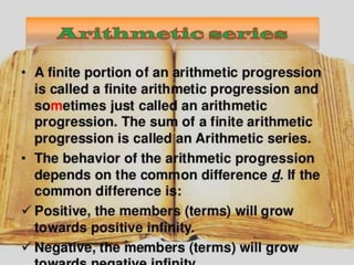 arthimatic progressions | PPT