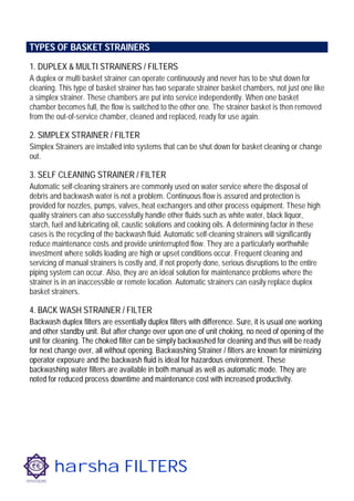 Harsha filters catalog | PDF