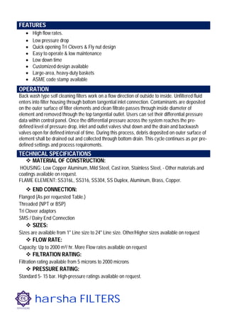 Harsha filters catalog | PDF