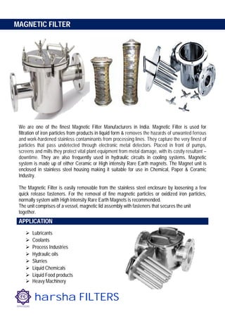 Harsha filters catalog | PDF