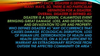 disaster management | PPT