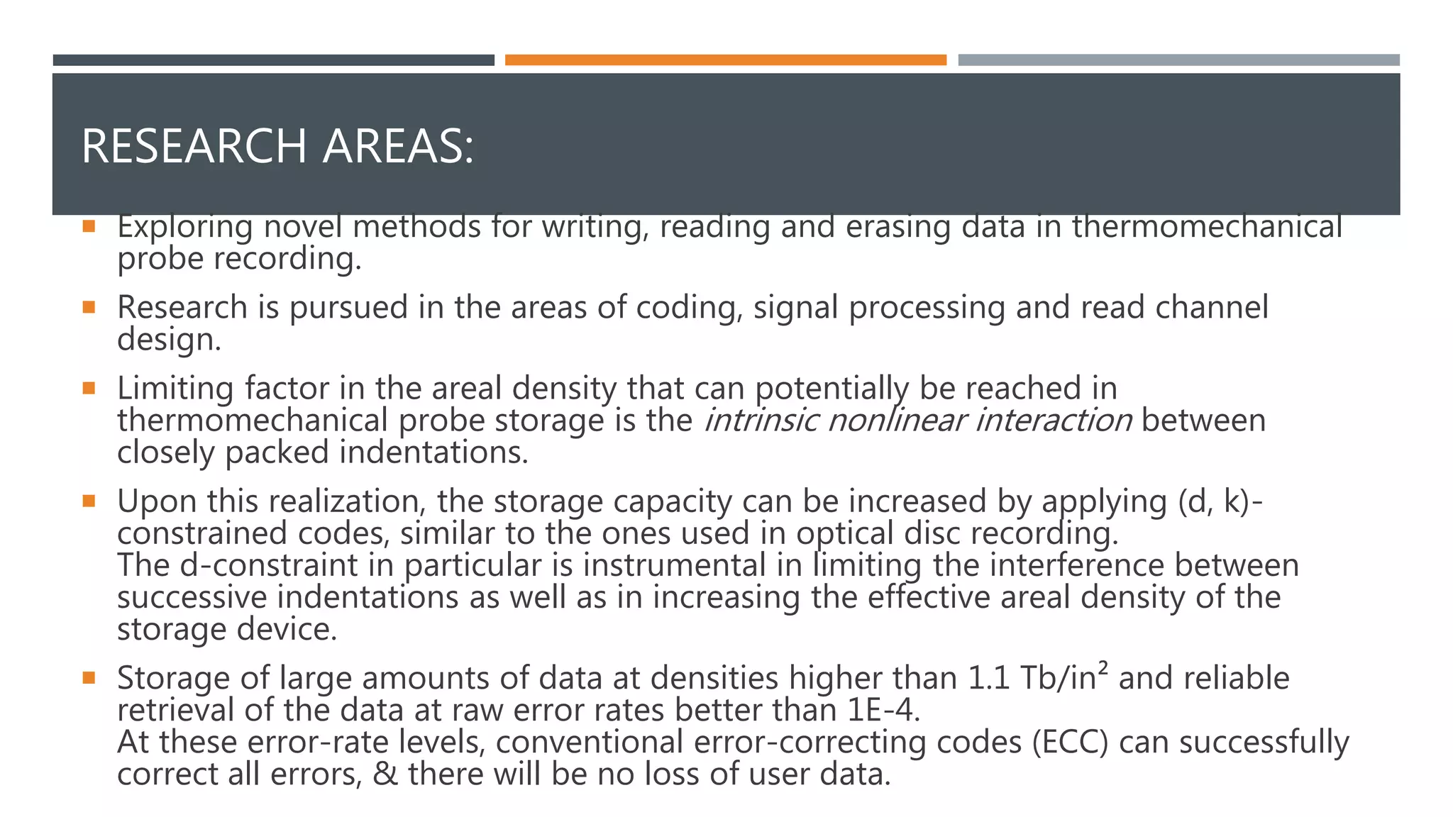 Millepede- MEMS based memory device from IBM | PPTX