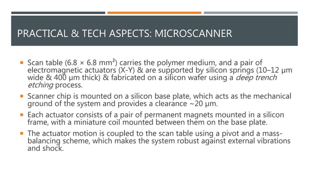Millepede- MEMS based memory device from IBM | PPTX