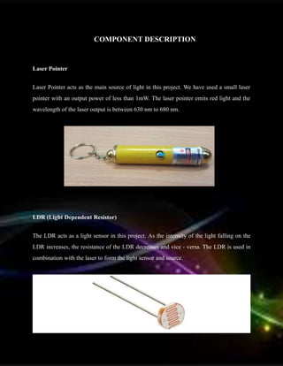 laser light security system using camera | PDF