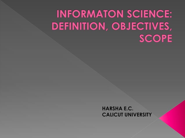 Harsha, information | PPTX