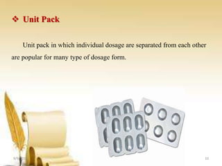 pharmaceutical packaging | PPTX | Pharmaceutical Industry | Industries