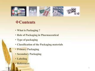 pharmaceutical packaging | PPTX