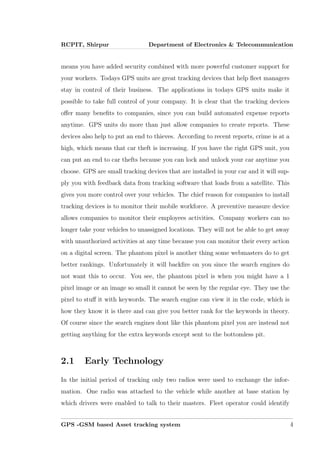 gps gsm based vehicle tracking system seminar | PDF