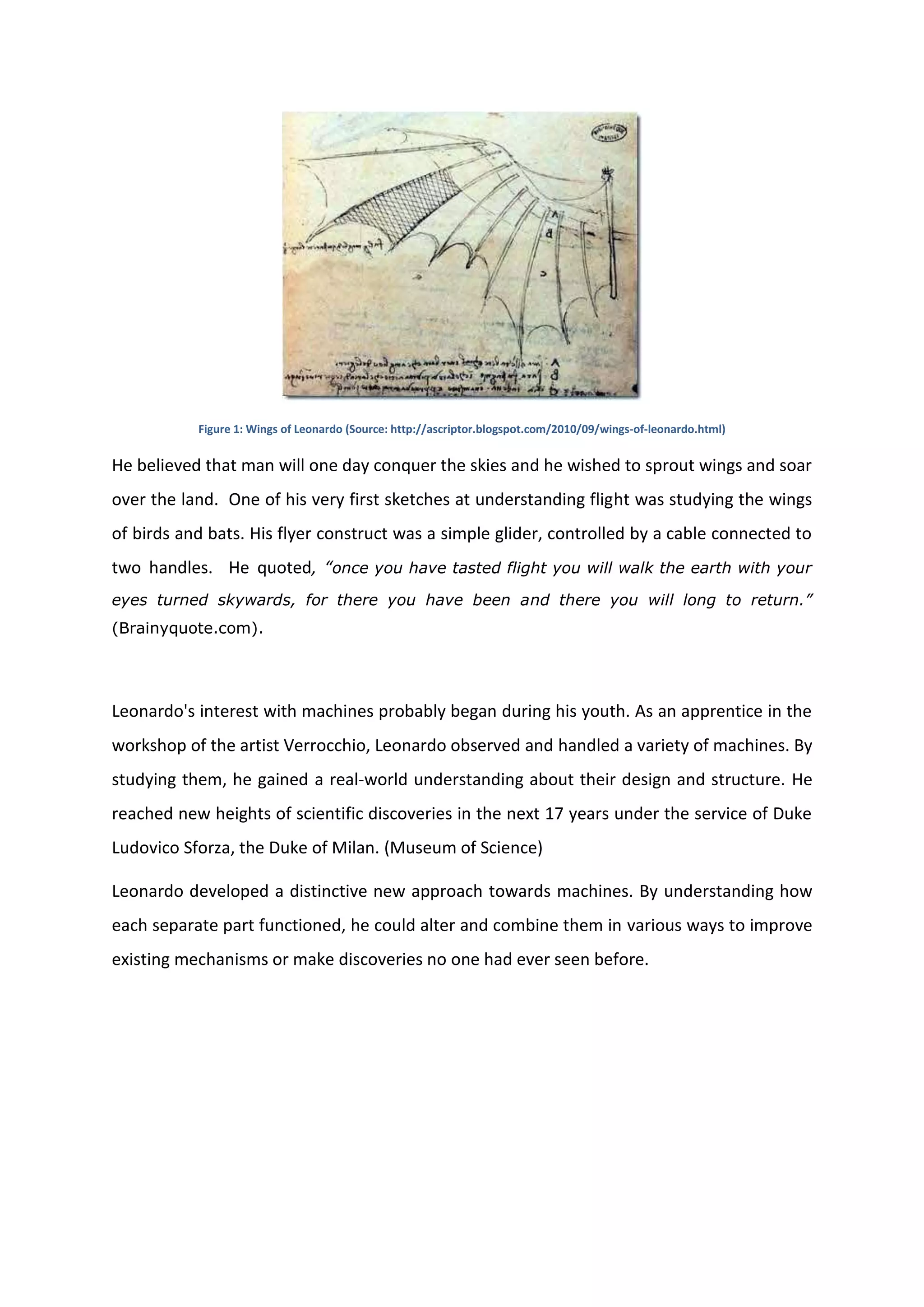 Leonardo DaVinci - Sociology Of Design | PDF