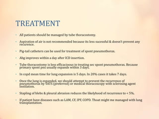 pneumothorax BY DR.P.MADHU HARSHA | PPTX
